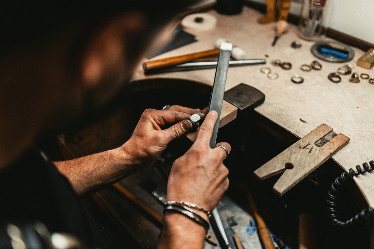 Canyon Ring (Large Square) – Blackstone Bespoke